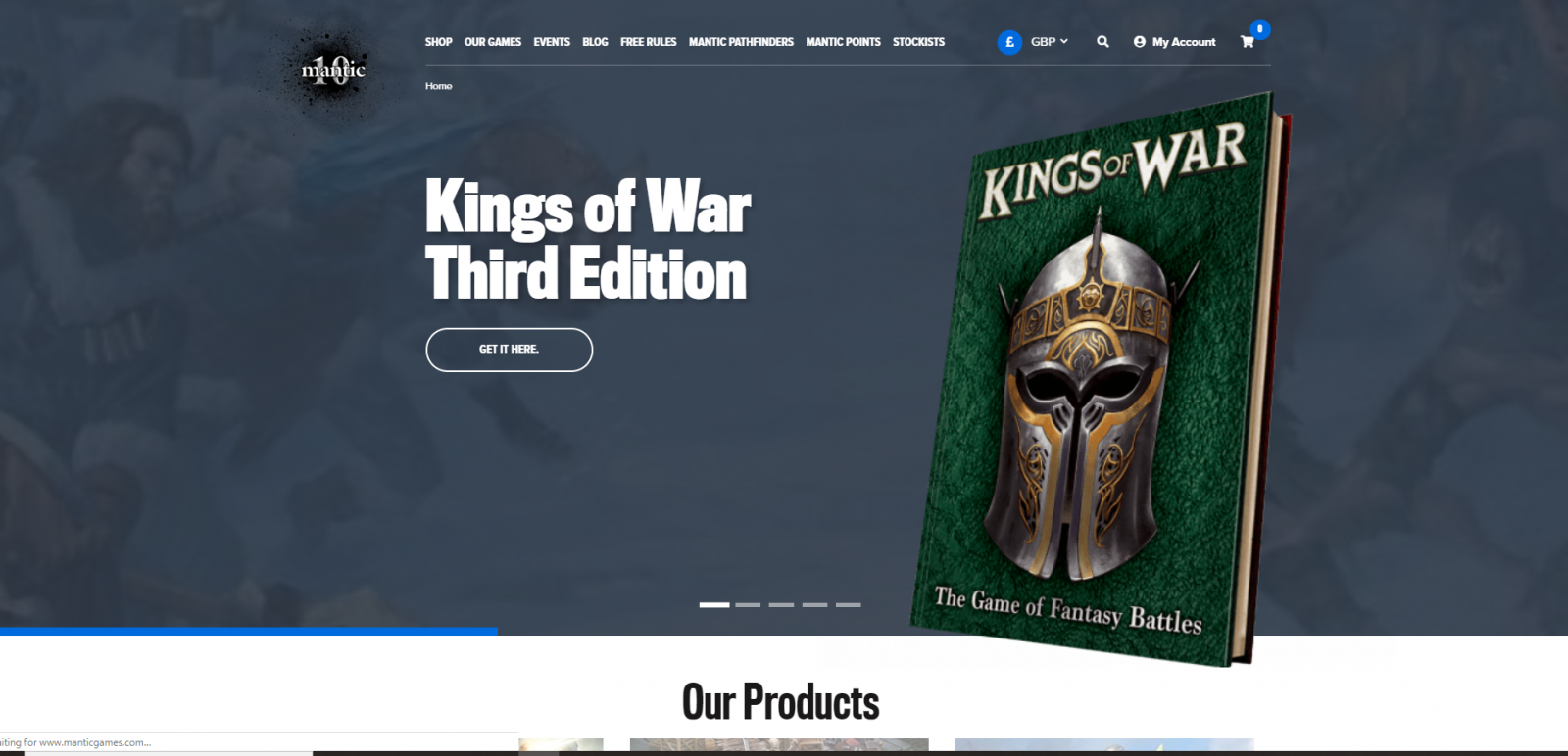 New Mantic website launch! - Mantic Games