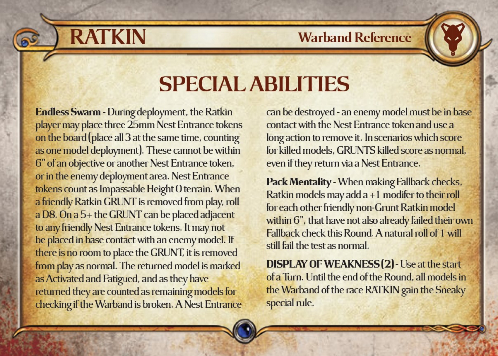 Ratkin warband preview - Mantic Games