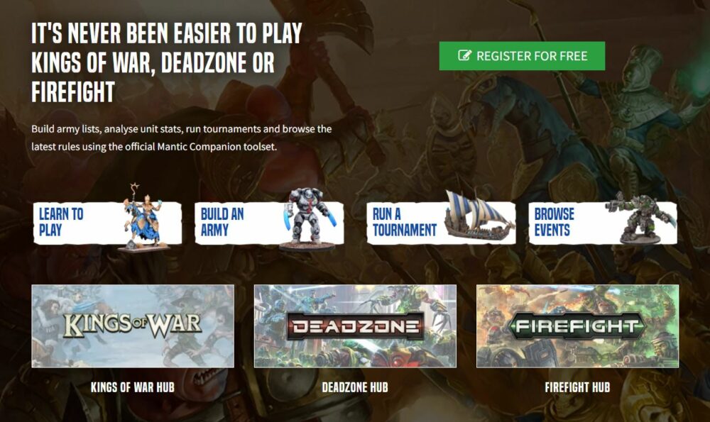 Everything you need to know about The Mantic Companion - Mantic Games