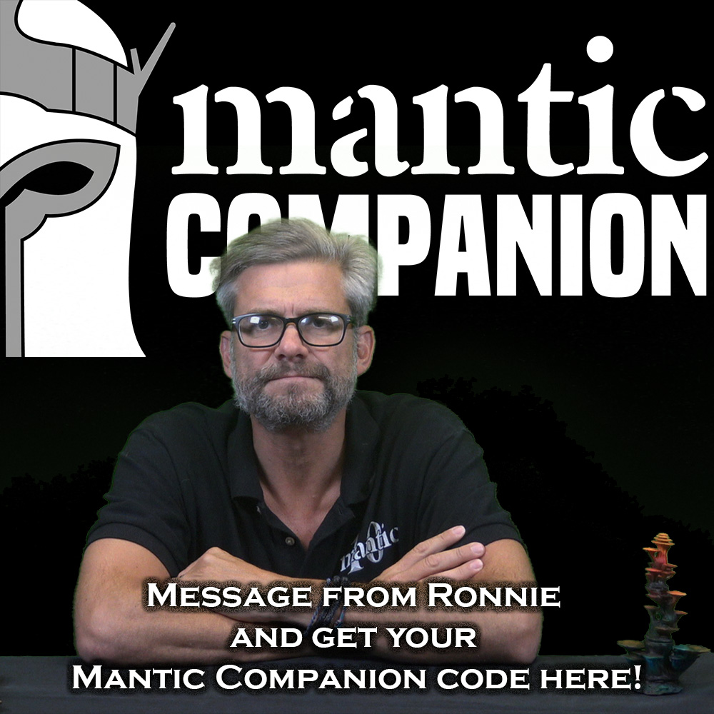 Message from Ronnie and get your Mantic Companion code here! - Mantic Games
