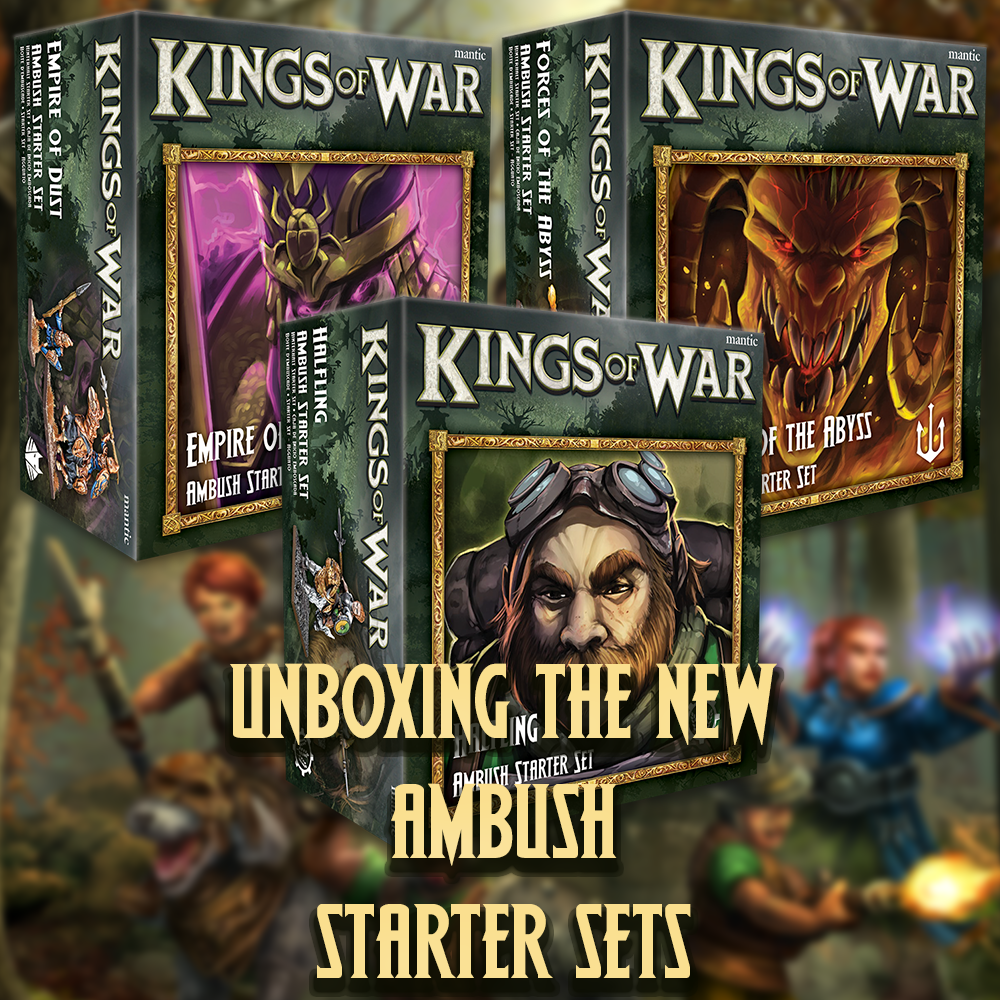 Ambush Week - Unboxing The Starter Sets - Part One - Mantic Games