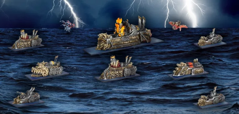 The Abyssal Dwarf Fleet Sets Sail - Mantic Games