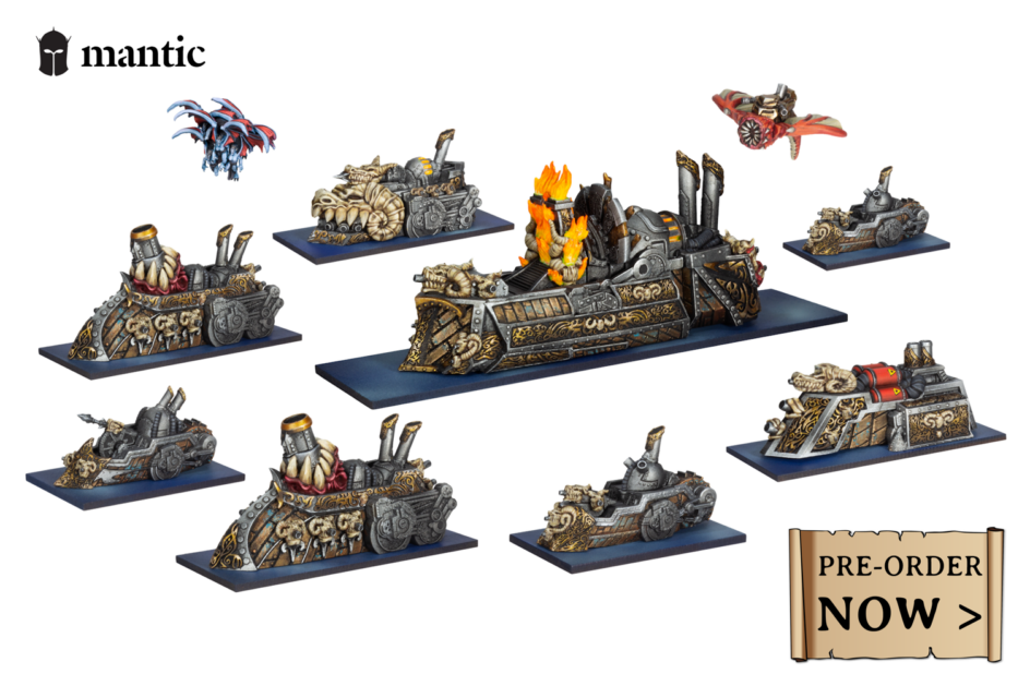 Tuesday Pre-Orders - Abyssal Dwarf Fleet & Fliers - Mantic Games