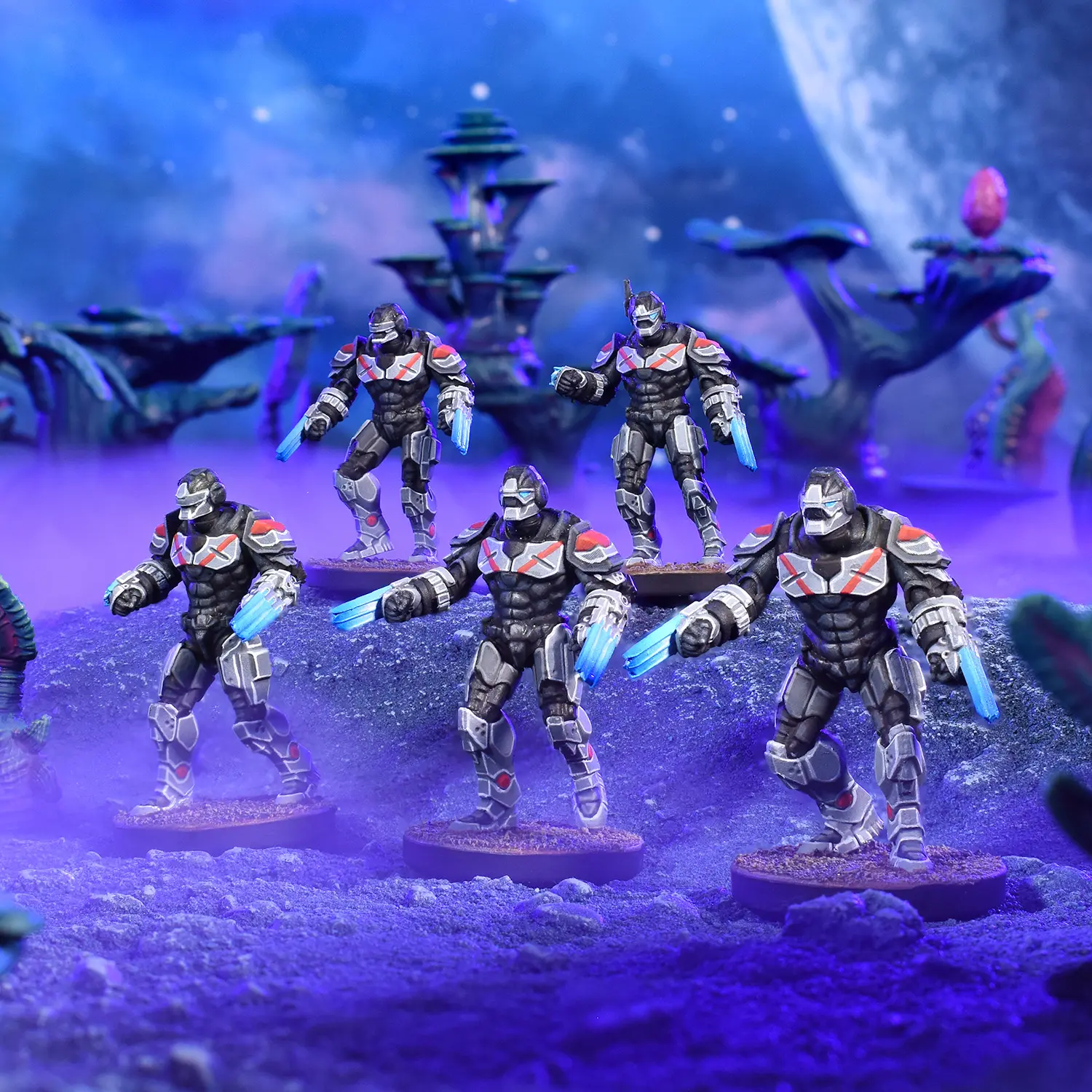 Enforcer Assault Team with Phase Claws - Mantic Games