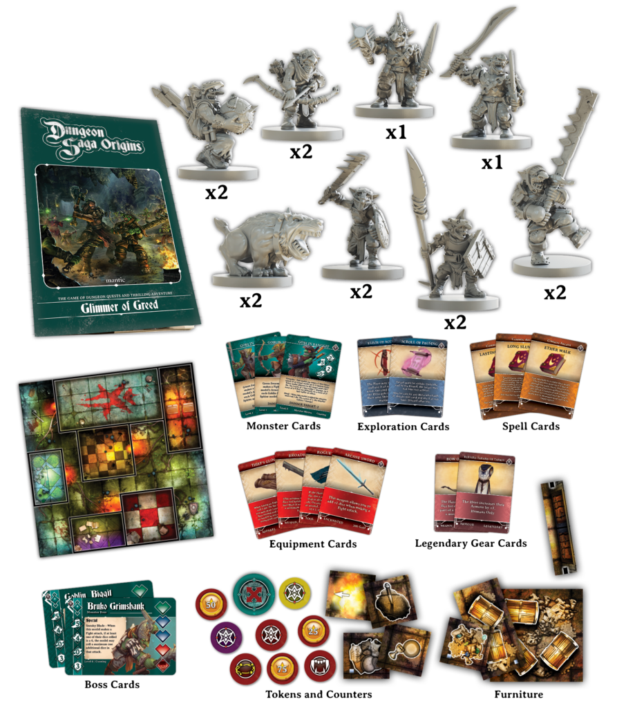 Dungeon Saga Origins: Glimmer of Greed Expansion - Mantic Games